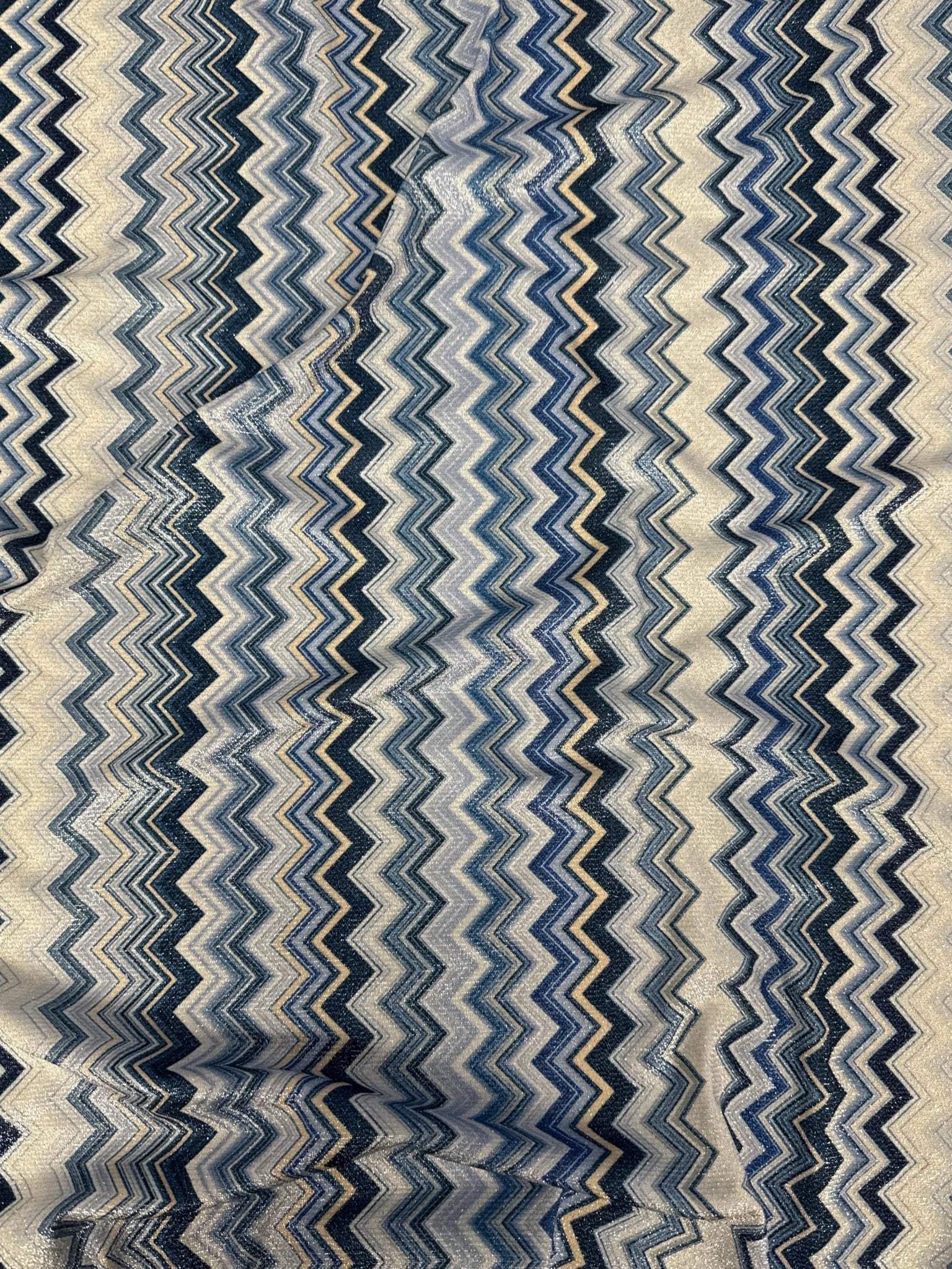 4-Way Stretch Mesh Fabric with Zigzag Pattern for Versatile Designs